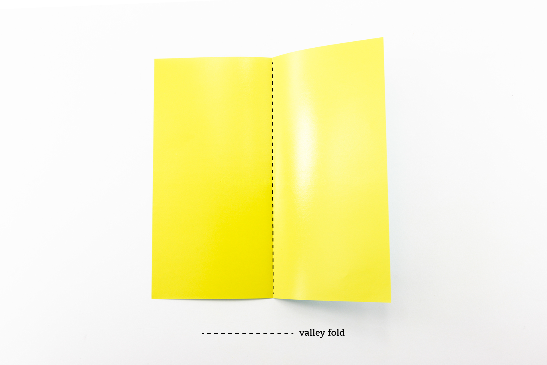 How To Make Origami Mountain & Valley Folds - Folding Instructions ...